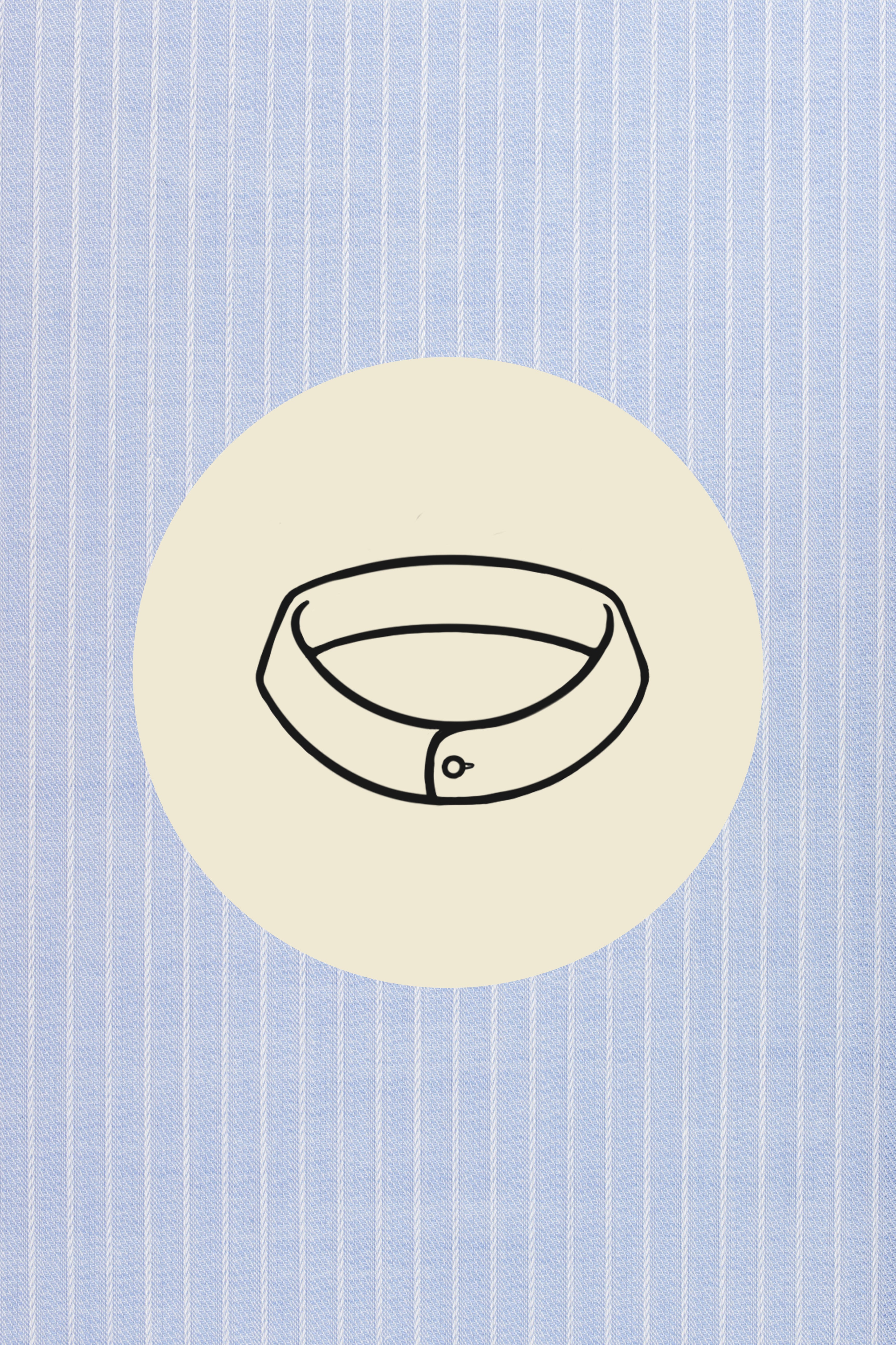 Blue stripes on blue (0042) with Grado collar – A. MARCHESAN
