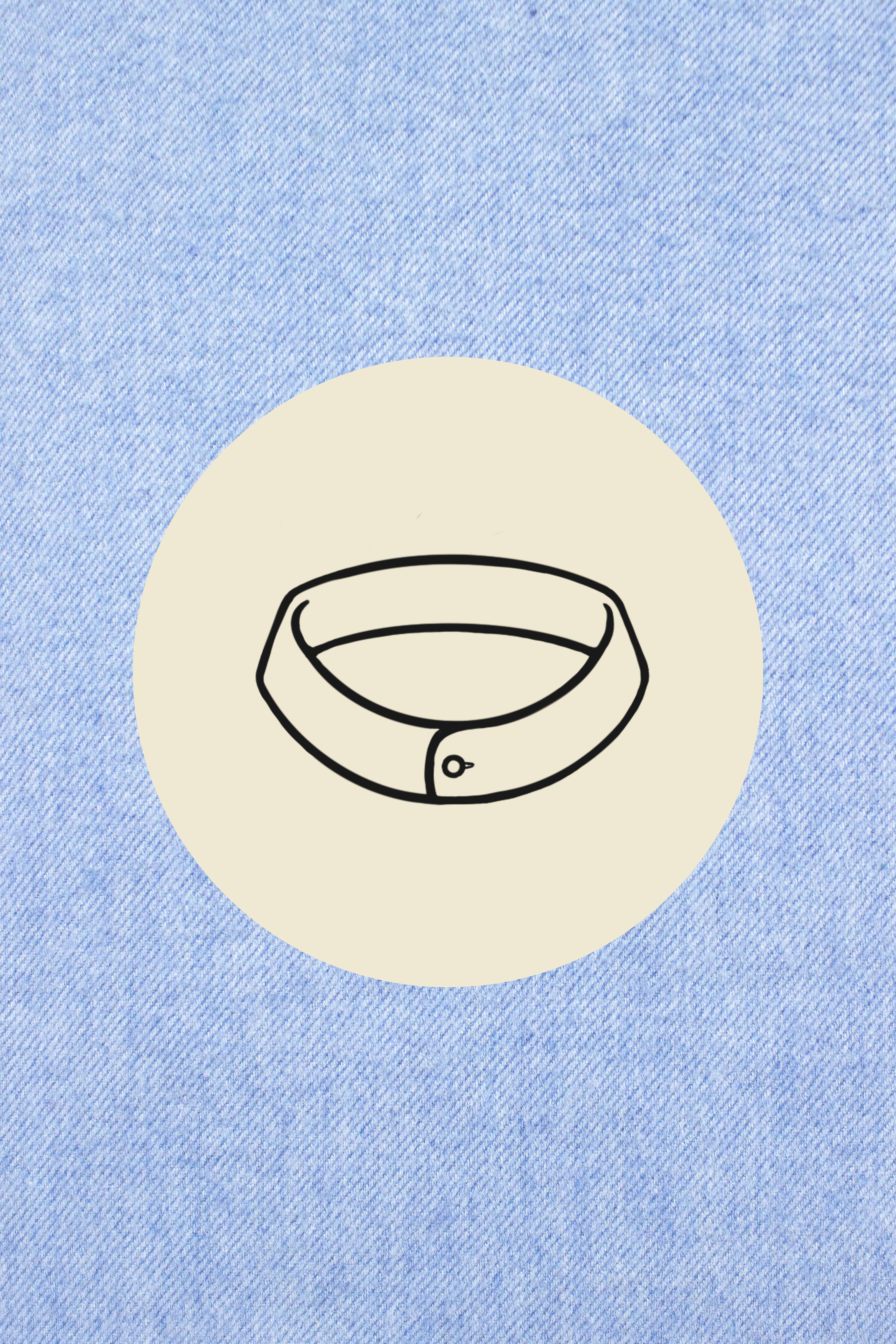 Blue brushed (0100) with Grado collar – A. MARCHESAN